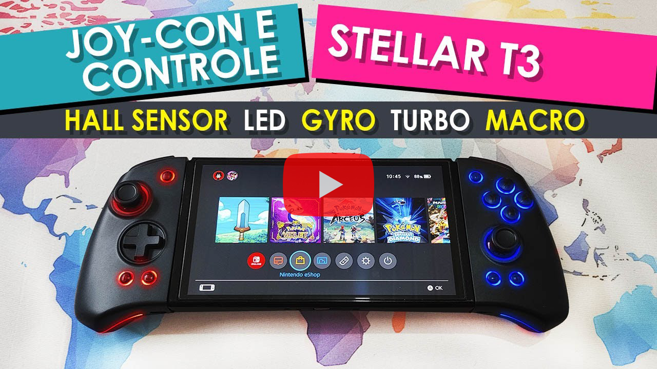 Joy-con e Controle - Stellar T3 QRD - Melhor Custo-benefício – qrdgame